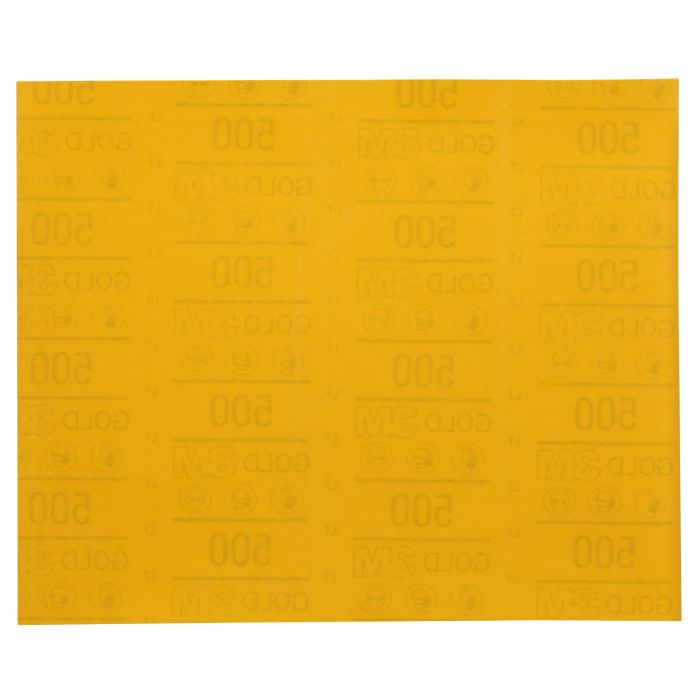 3M Gold Abrasive Sheet, 500 Grit, 9x11 Inch