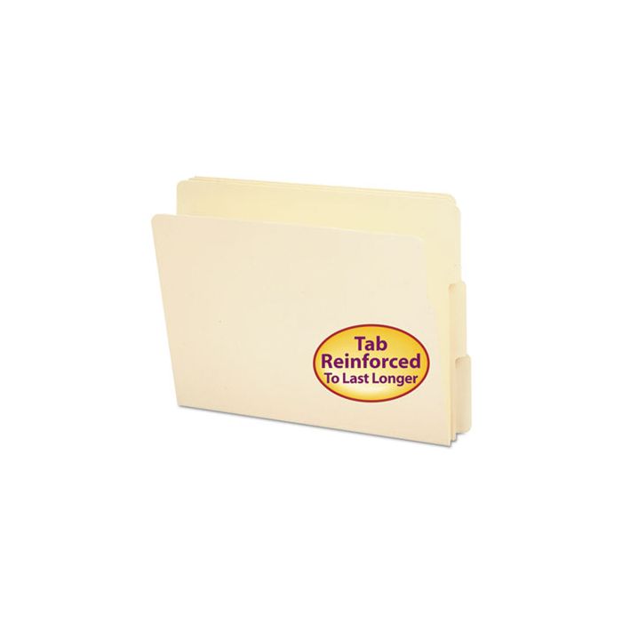 Heavyweight Manila End Tab Folders - 1/3-Cut Assorted