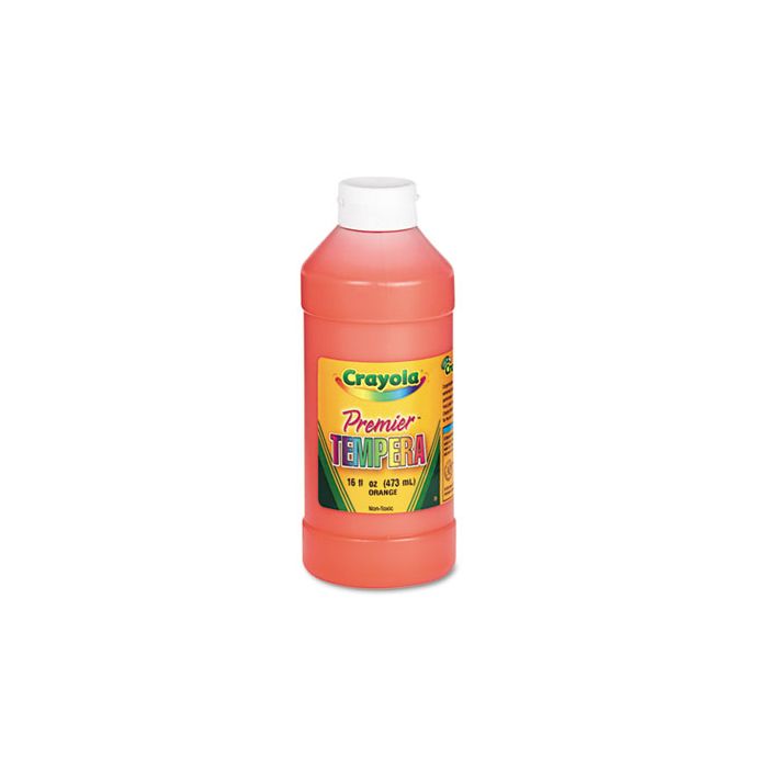 Premier Tempera Paint - Orange 16 oz Bottle