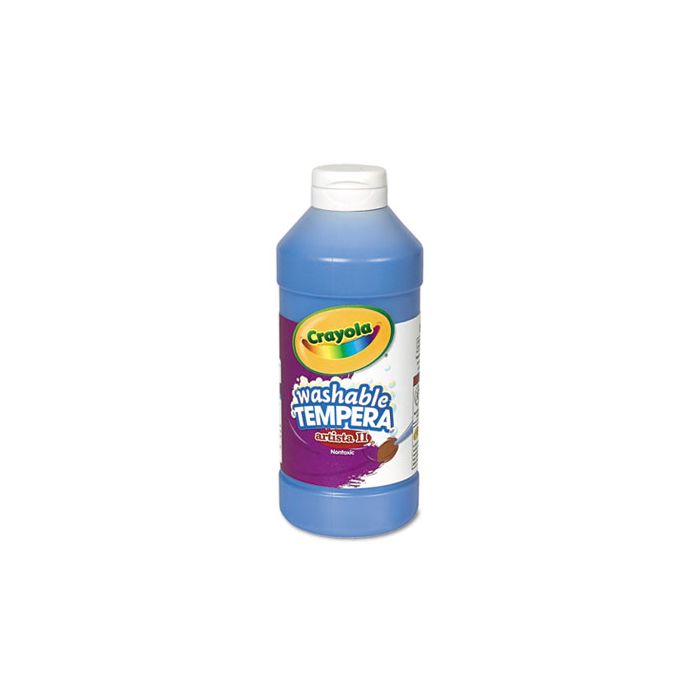 Artista II Washable Tempera Paint - Blue 16 oz Bottle
