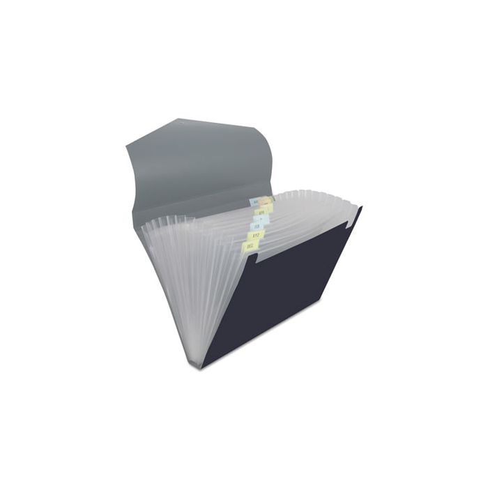 Poly Expanding File - 13 Sections, Letter Size, Black