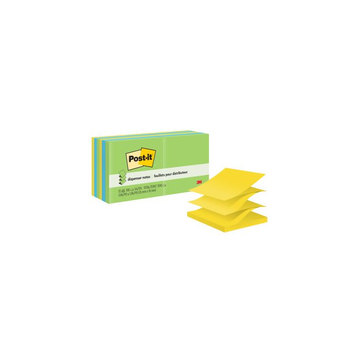 Post-it Dispenser Pop-up Notes 3x3 Jaipur - 12 Pads