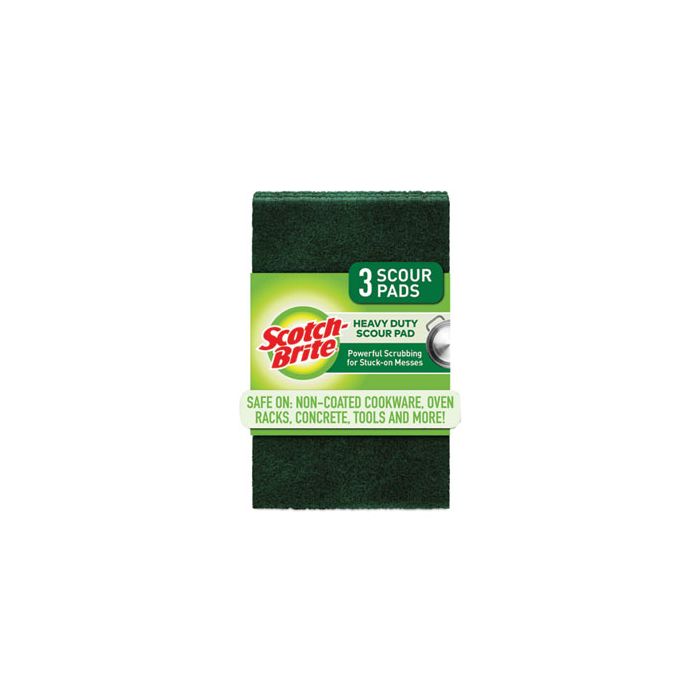 Heavy-Duty Green Scour Pad - Fast & Effective Cleaning