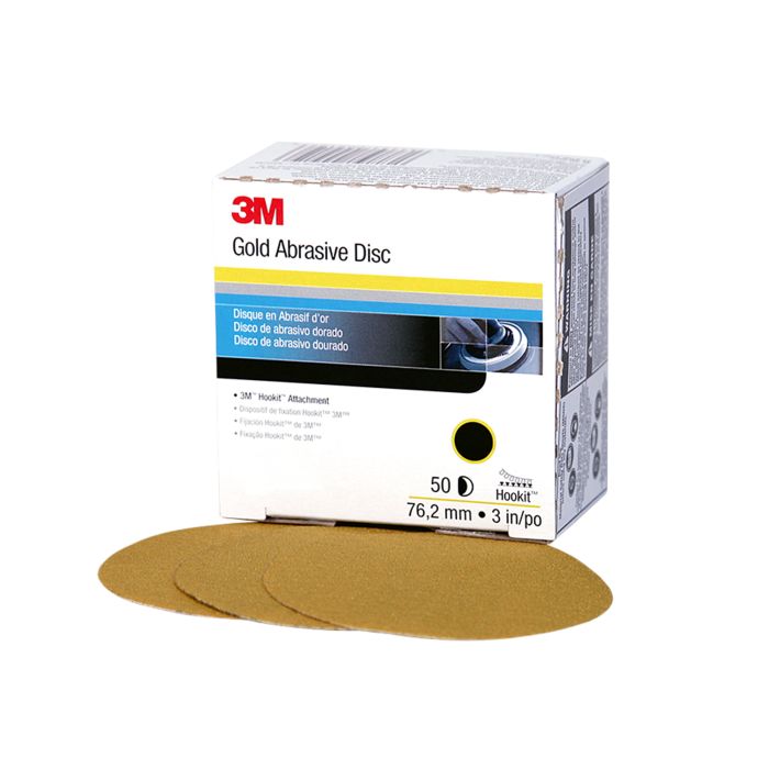 3M Hookit Gold Disc 216U P500 3 Inch Sanding