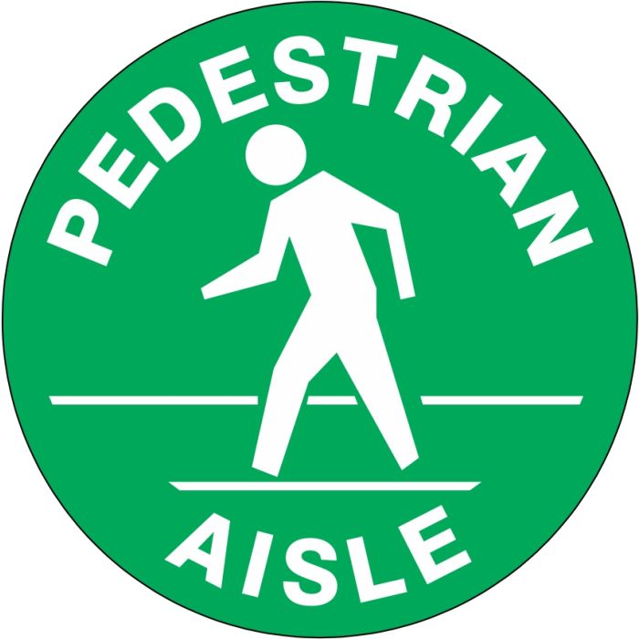 PEDESTRIAN AISLE PICTO FLOOR DECAL